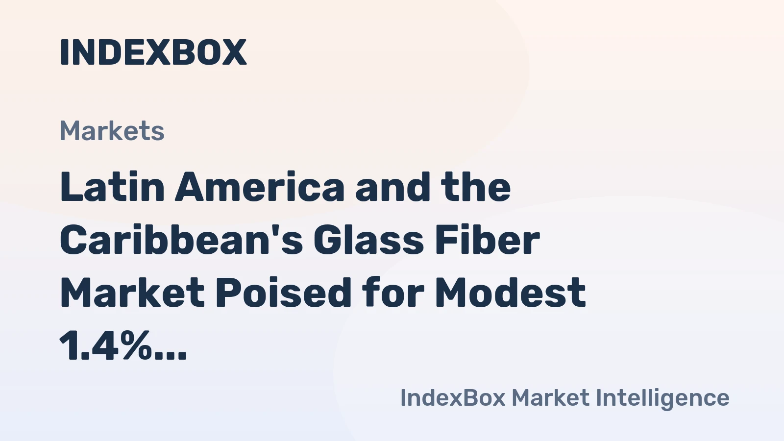 Latin America and the Caribbean's Glass Fiber Market Poised for Modest 1.4% CAGR Growth Through 2035