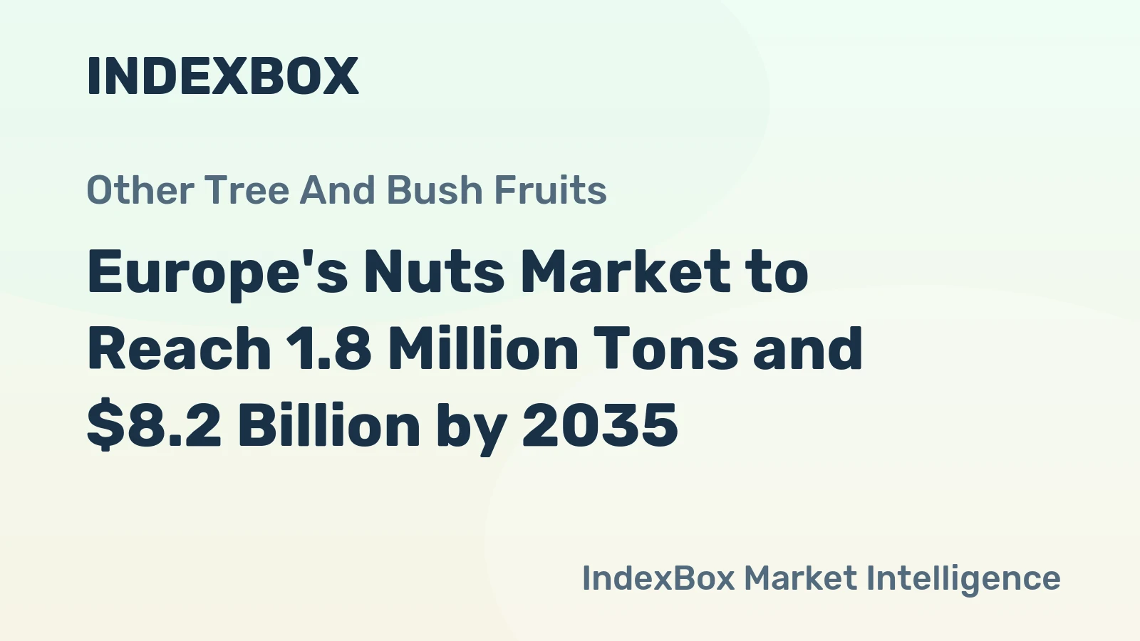 Europe's Nuts Market to Reach 1.8 Million Tons and $8.2 Billion by 2035