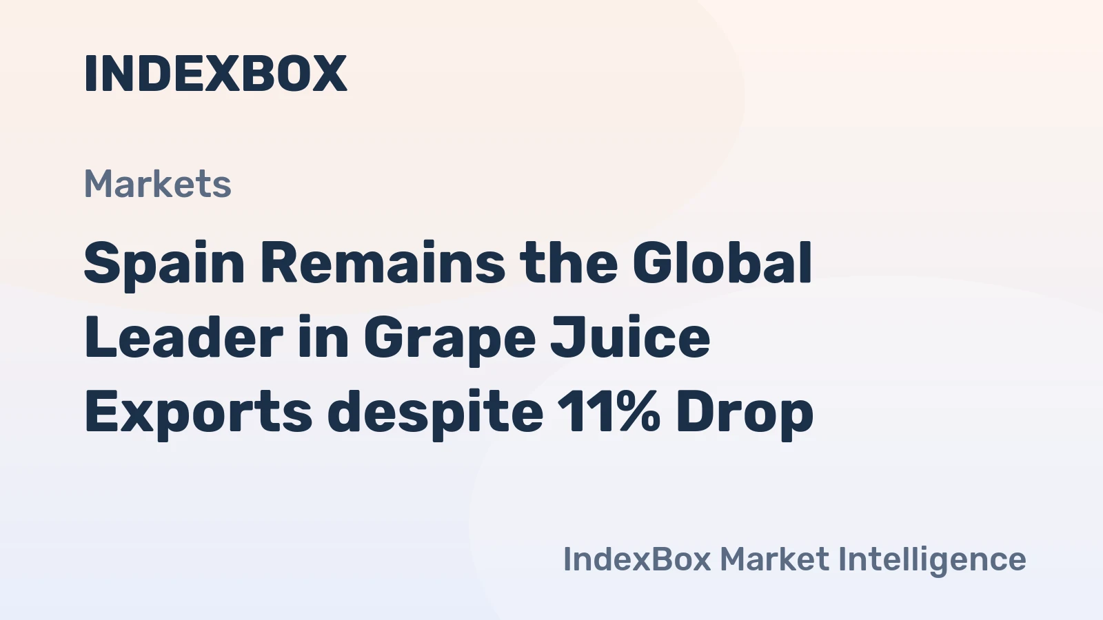 Spain Remains the Global Leader in Grape Juice Exports despite 11% Drop