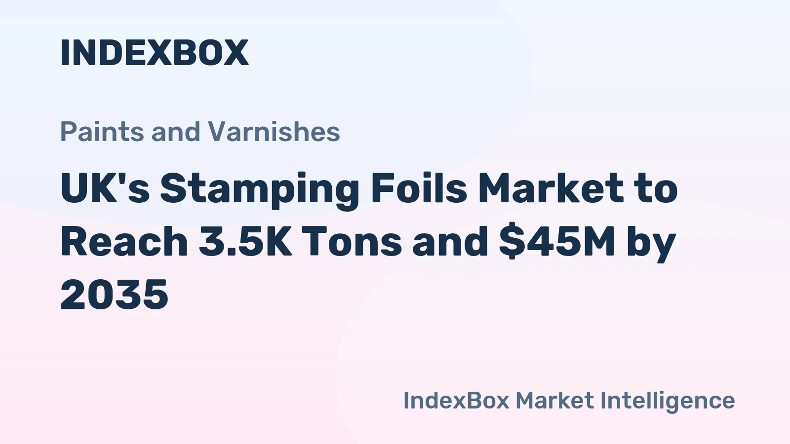 UK's Stamping Foils Market to Reach 3.5K Tons and $45M by 2035