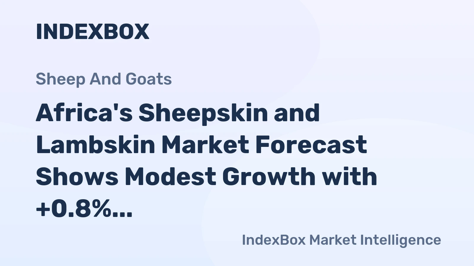 Africa's Sheepskin and Lambskin Market Forecast Shows Modest Growth with +0.8% CAGR Through 2035