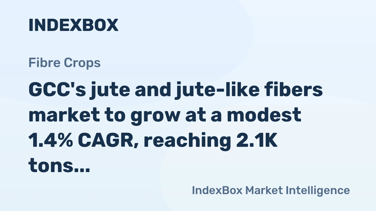 GCC's jute and jute-like fibers market to grow at a modest 1.4% CAGR, reaching 2.1K tons by 2035, driven by rising regional demand.