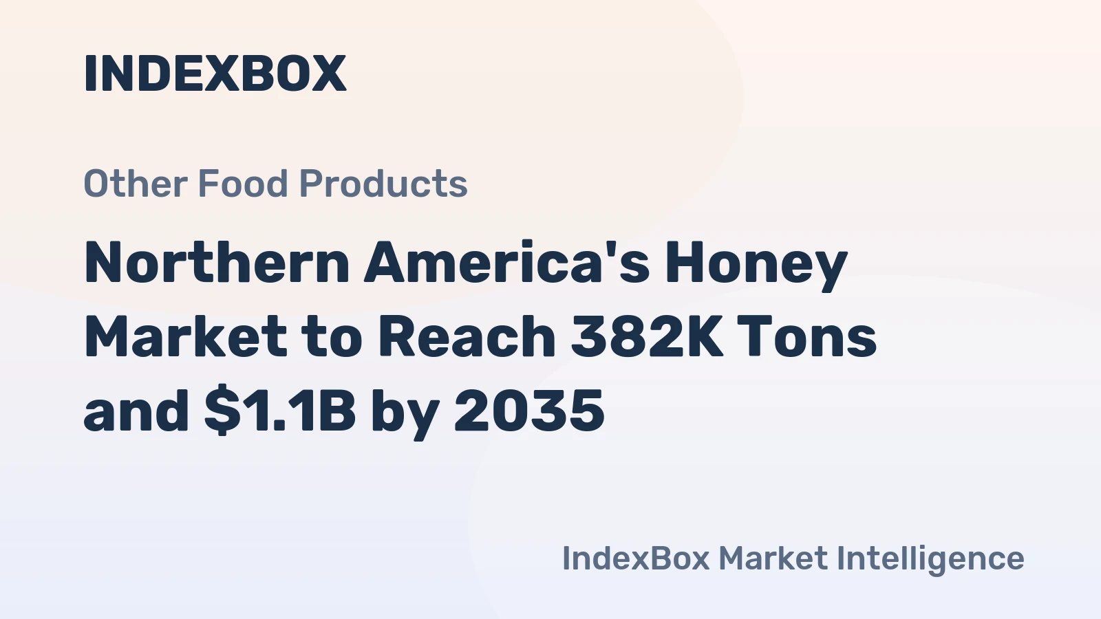 Northern America's Honey Market to Reach 382K Tons and $1.1B by 2035