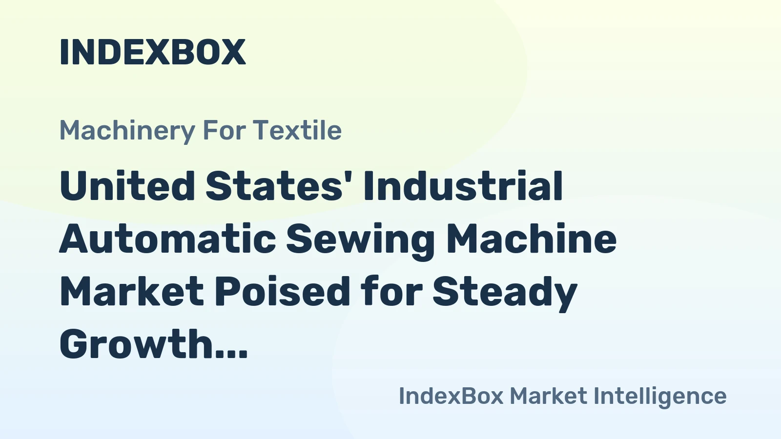 United States' Industrial Automatic Sewing Machine Market Poised for Steady Growth With a +2.3% CAGR