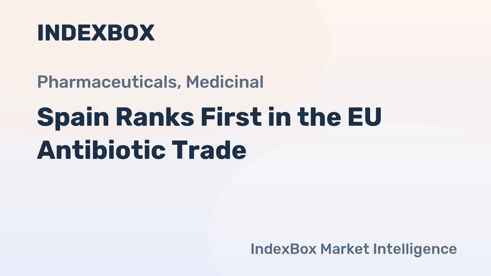 Spain Ranks First in the EU Antibiotic Trade
