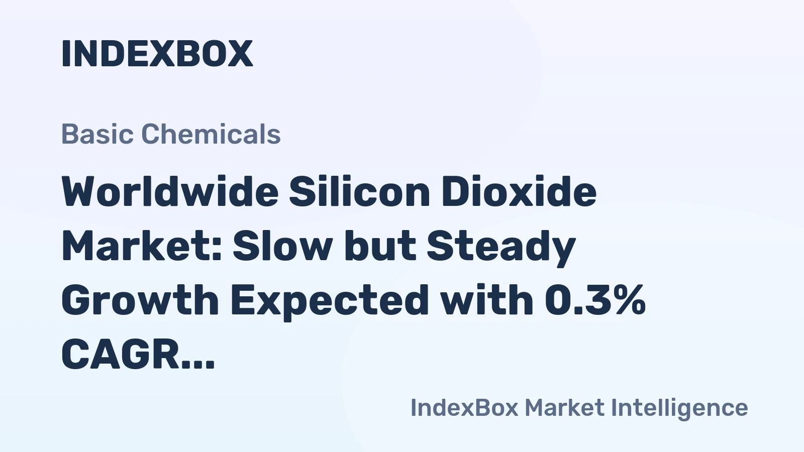 Worldwide Silicon Dioxide Market: Slow but Steady Growth Expected with 0.3% CAGR from 2024 to 2035
