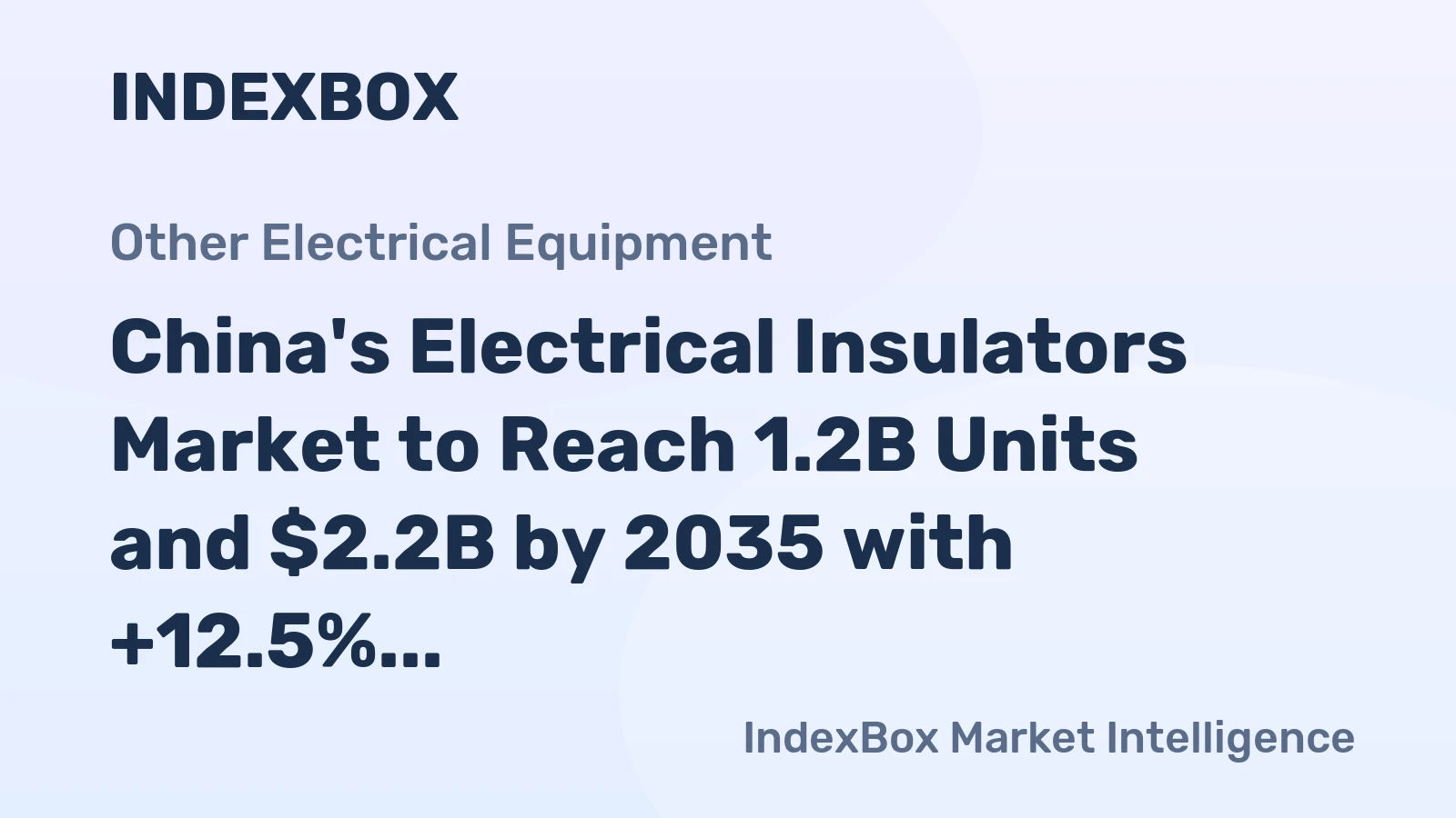 China's Electrical Insulators Market to Reach 1.2B Units and $2.2B by 2035 with +12.5% Growth