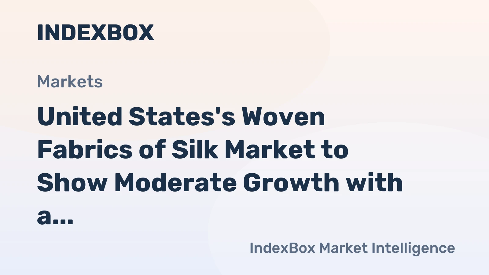 United States's Woven Fabrics of Silk Market to Show Moderate Growth with a CAGR of +0.7% from 2024 to 2035