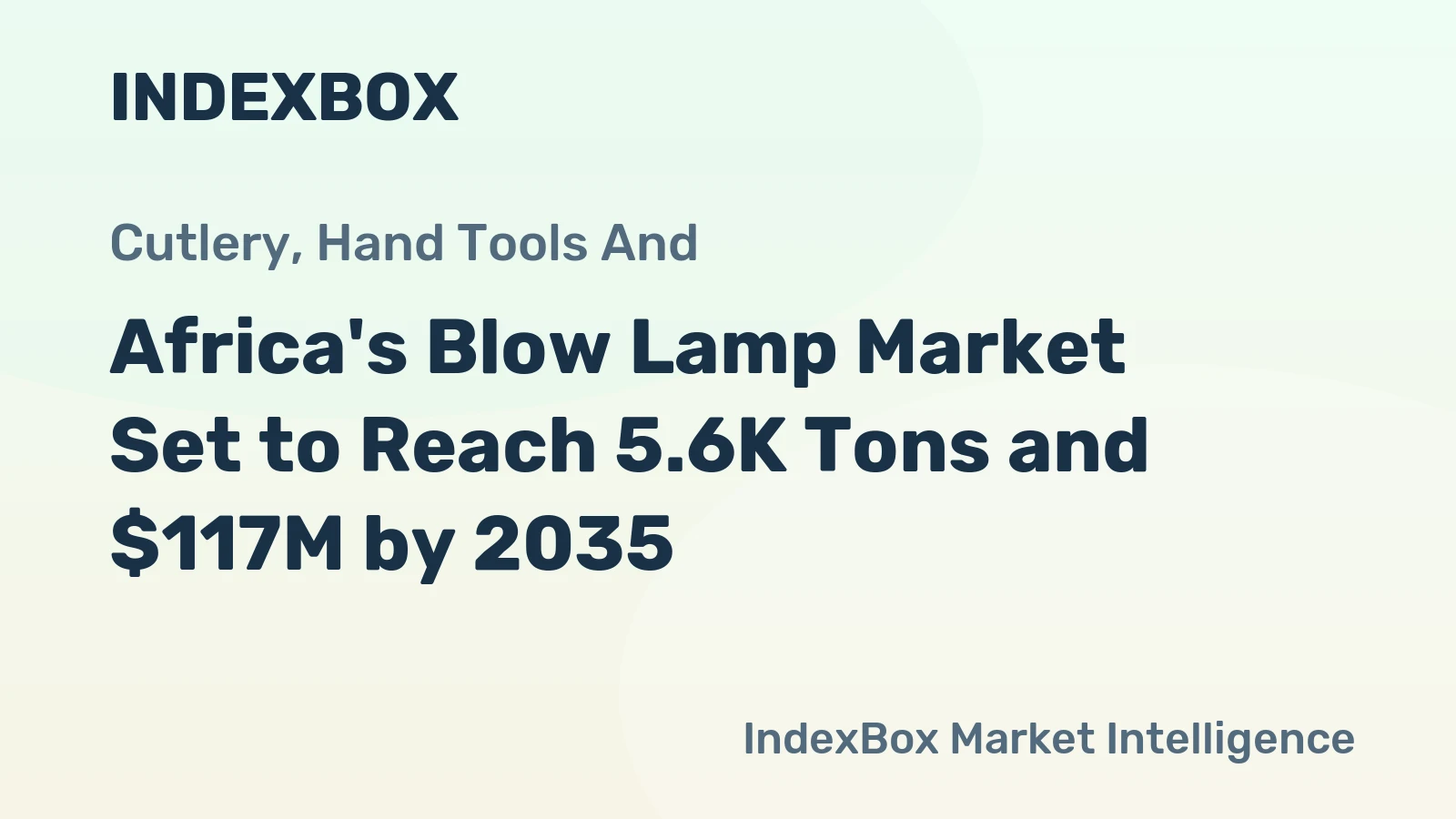 Africa's Blow Lamp Market Set to Reach 5.6K Tons and $117M by 2035