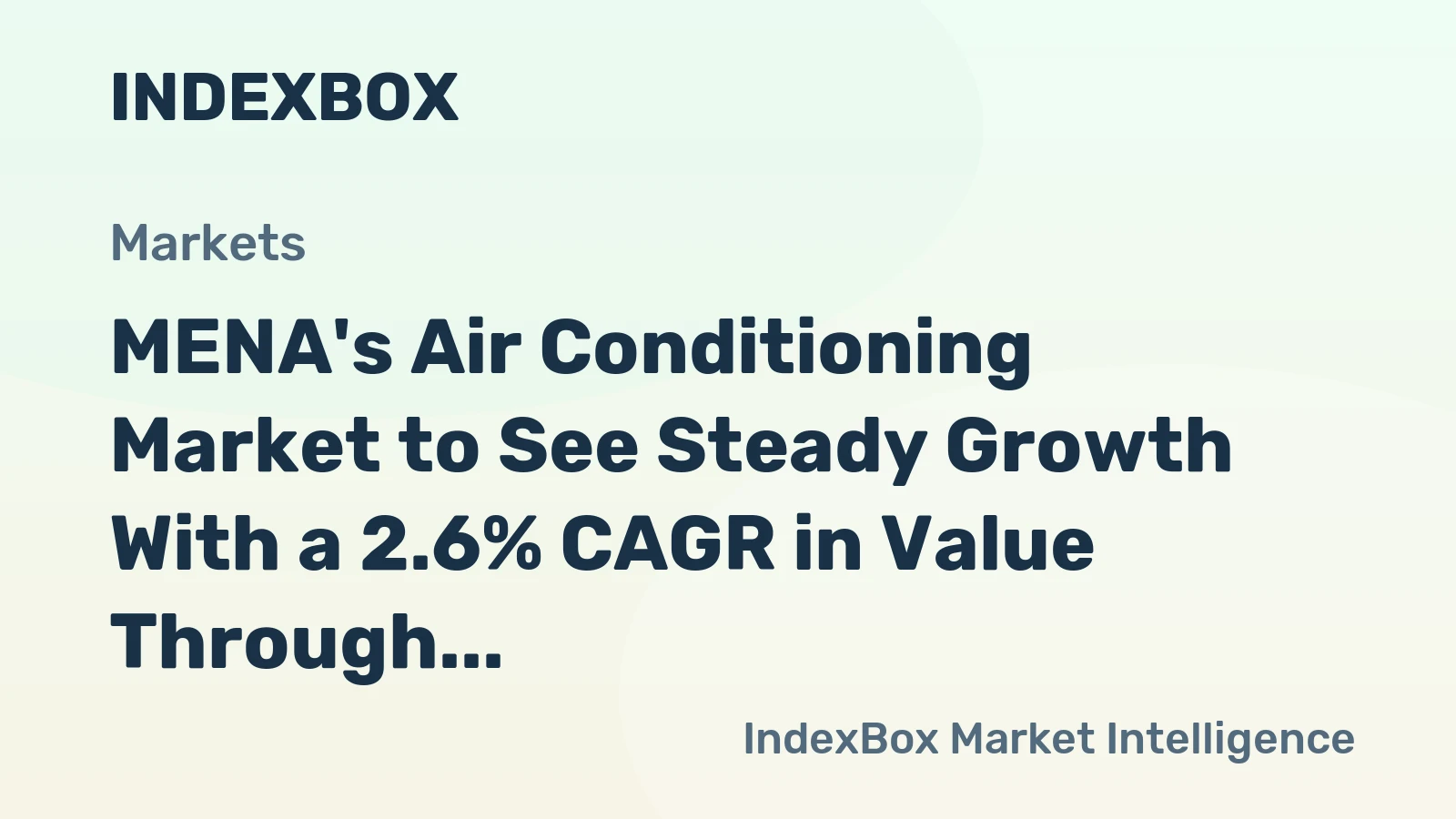 MENA's Air Conditioning Market to See Steady Growth With a 2.6% CAGR in Value Through 2035