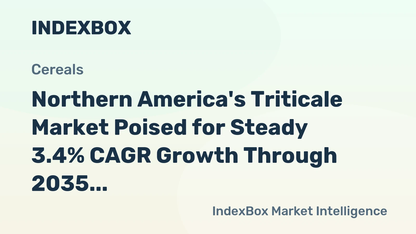 Northern America's Triticale Market Poised for Steady 3.4% CAGR Growth Through 2035