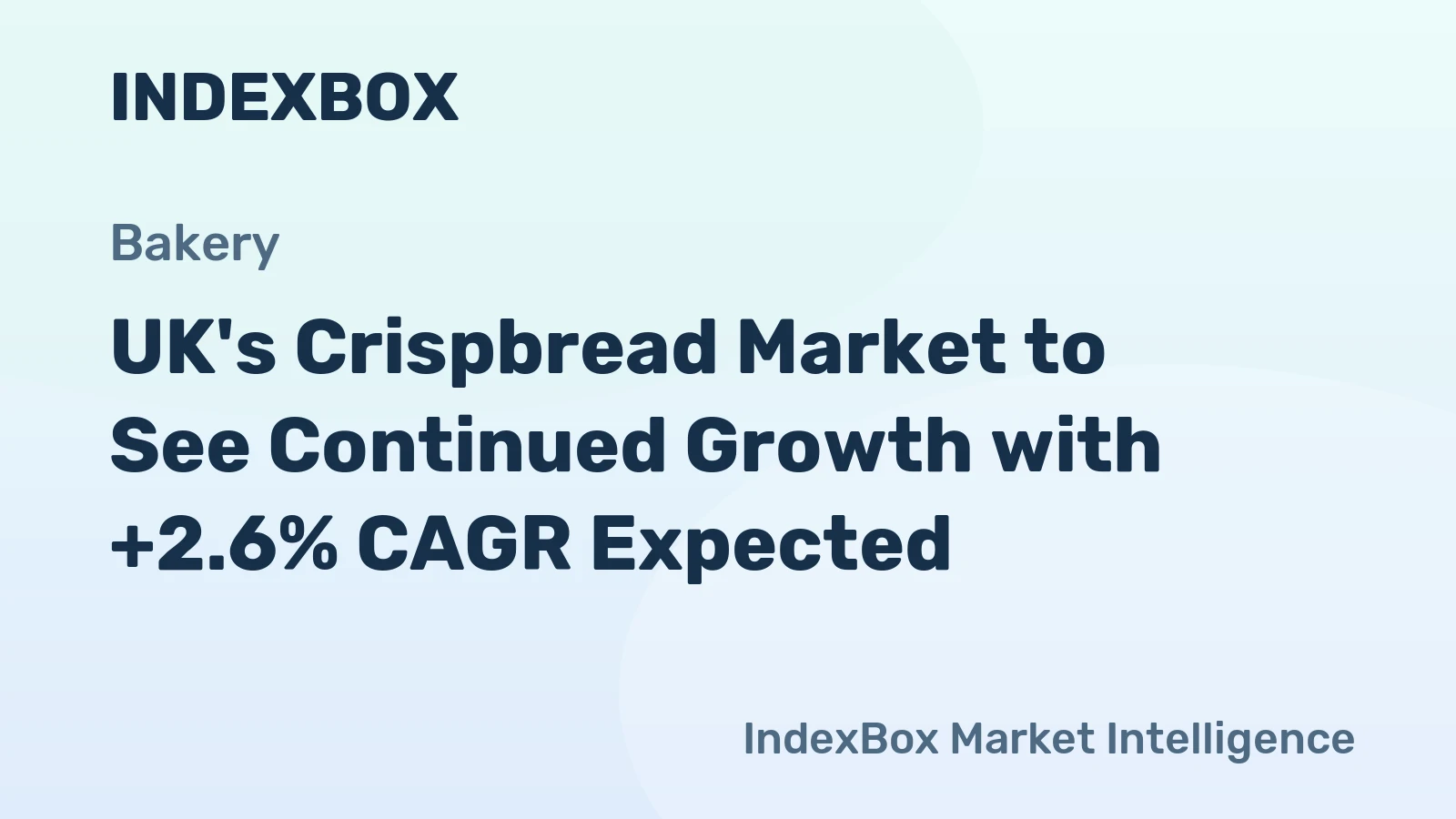 UK's Crispbread Market to See Continued Growth with +2.6% CAGR Expected