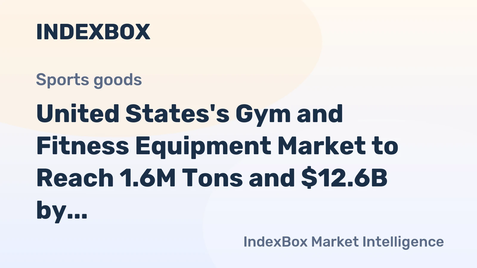 United States's Gym and Fitness Equipment Market to Reach 1.6M Tons and $12.6B by 2035