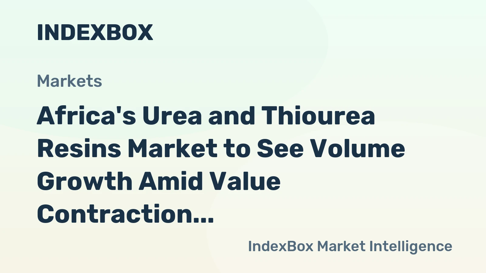 Africa's Urea and Thiourea Resins Market to See Volume Growth Amid Value Contraction Through 2035