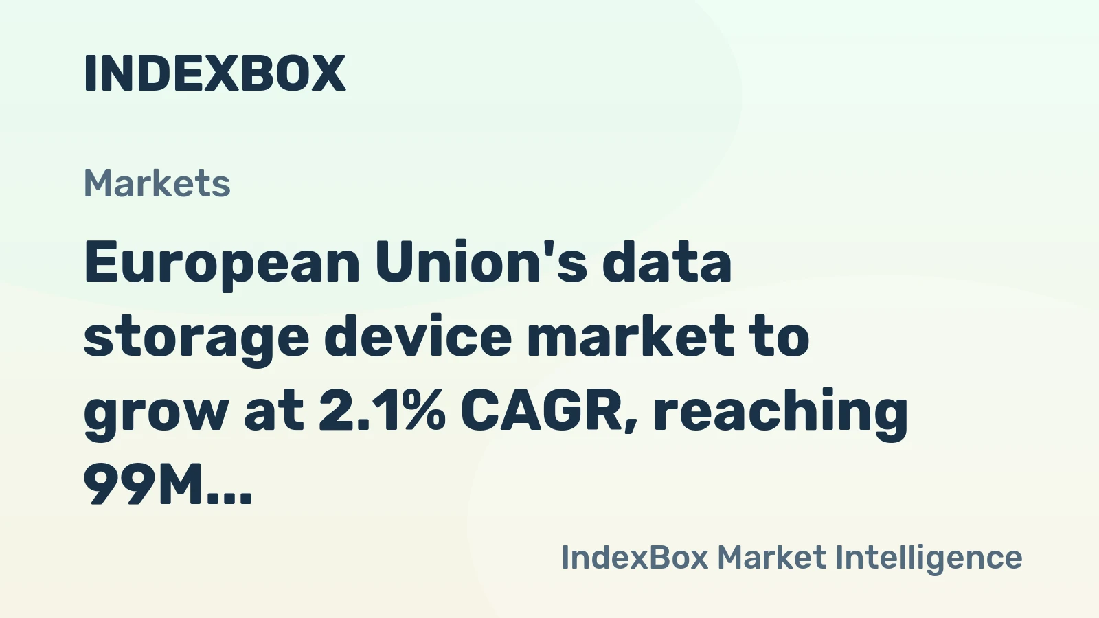 European Union's data storage device market to grow at 2.1% CAGR, reaching 99M units by 2035, driven by rising demand.