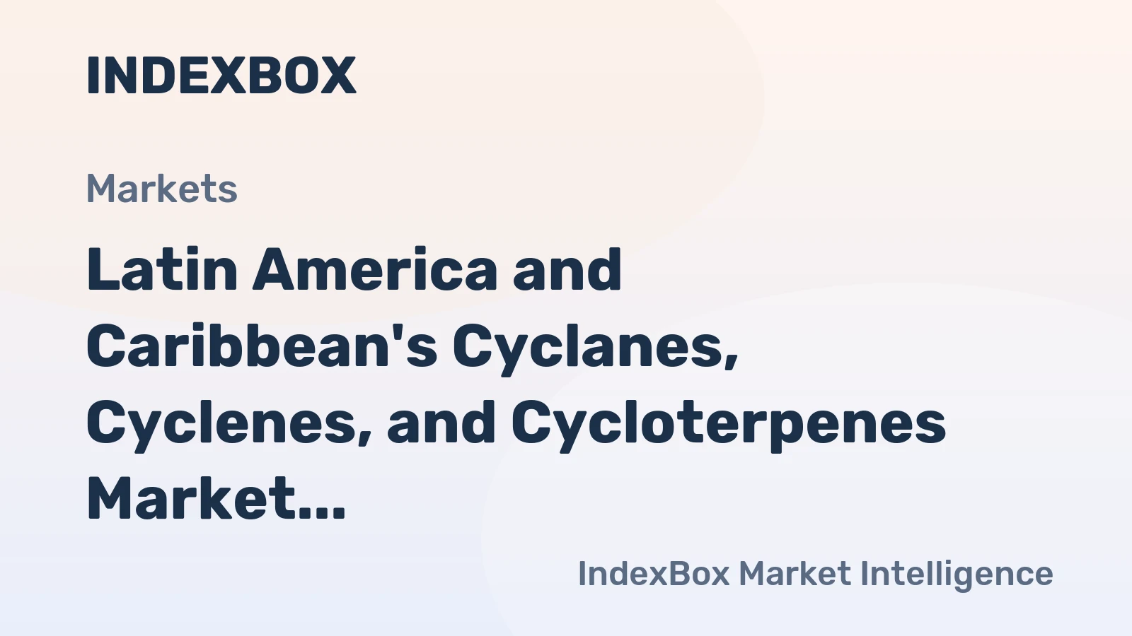 Latin America and Caribbean's Cyclanes, Cyclenes, and Cycloterpenes Market to Experience Slight Growth with +0.4% CAGR