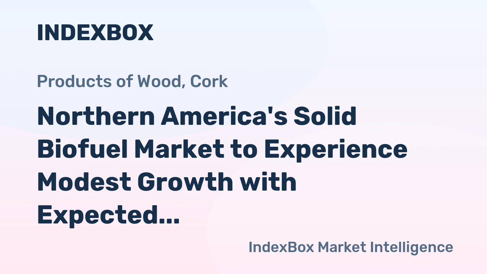 Northern America's Solid Biofuel Market to Experience Modest Growth with Expected CAGR of +0.7%