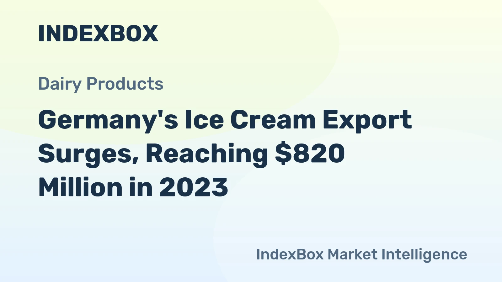 Germany's Ice Cream Export Surges, Reaching $820 Million in 2023