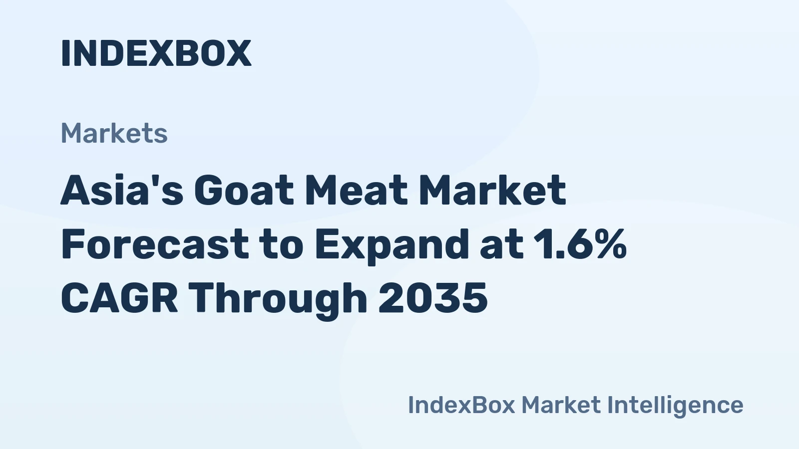Asia's Goat Meat Market Forecast to Expand at 1.6% CAGR Through 2035
