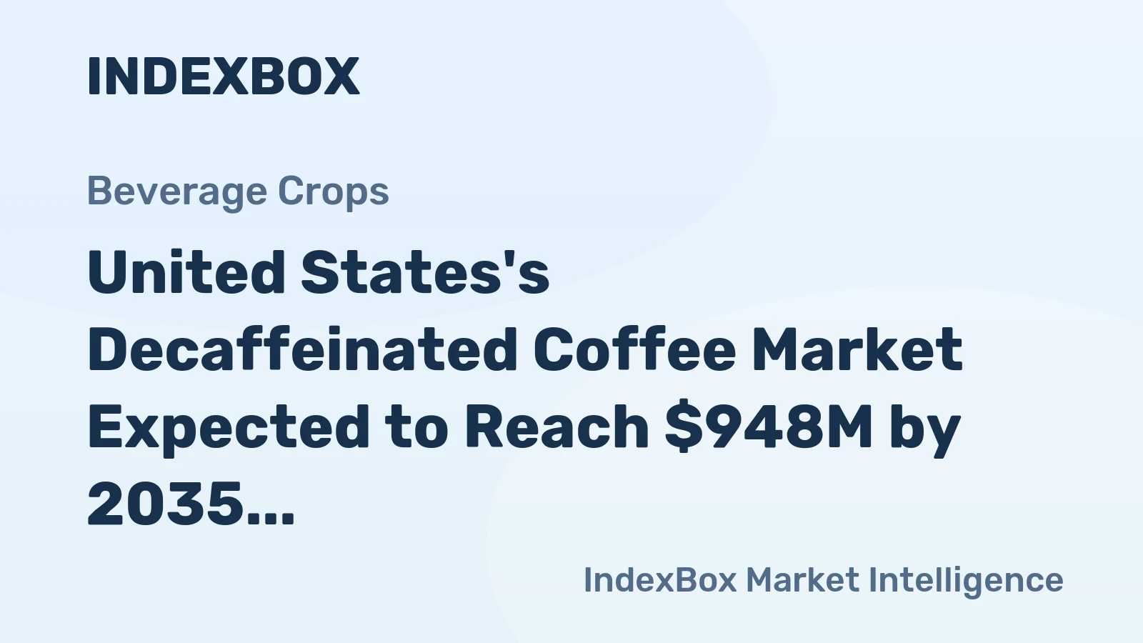 United States's Decaffeinated Coffee Market Expected to Reach $948M by 2035
