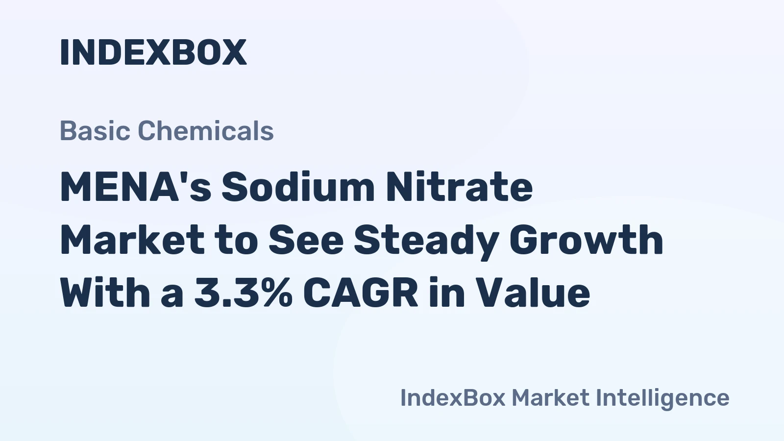 MENA's Sodium Nitrate Market to See Steady Growth With a 3.3% CAGR in Value