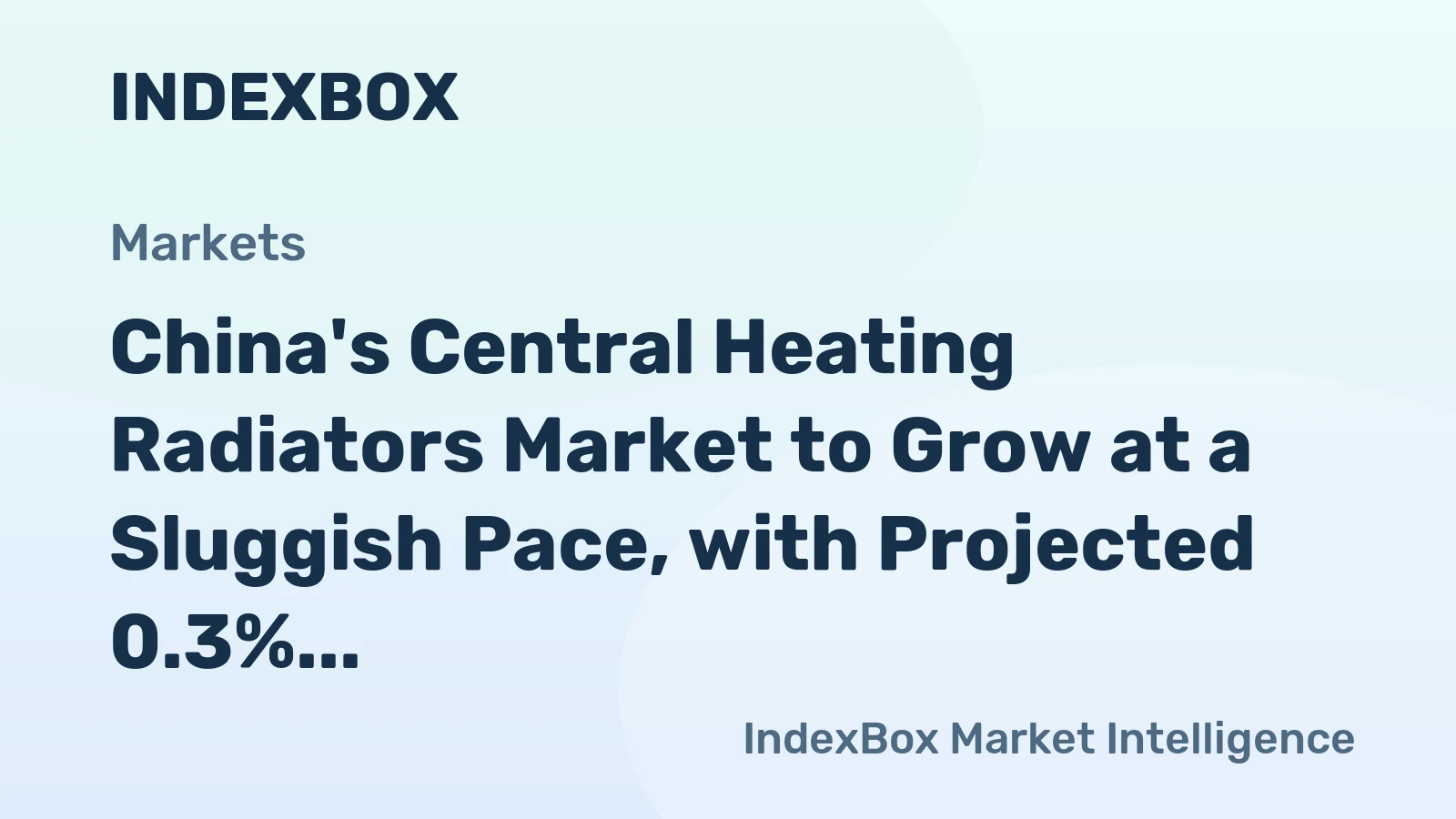 China's Central Heating Radiators Market to Grow at a Sluggish Pace, with Projected 0.3% CAGR by 2035