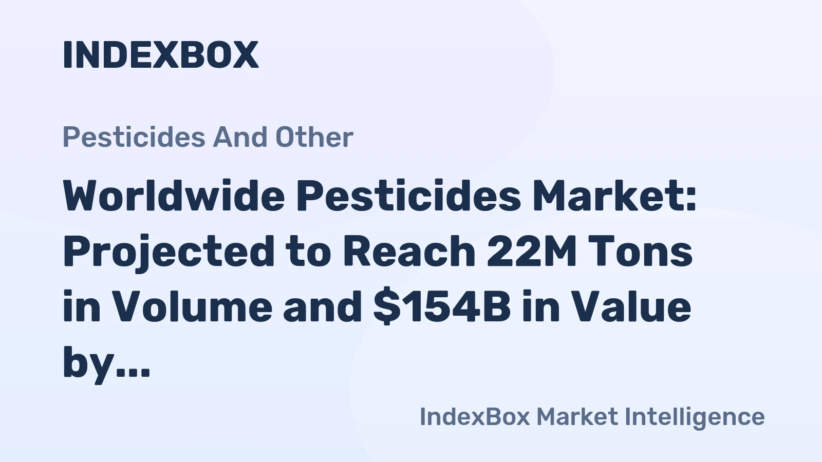 Worldwide Pesticides Market: Projected to Reach 22M Tons in Volume and $154B in Value by 2035