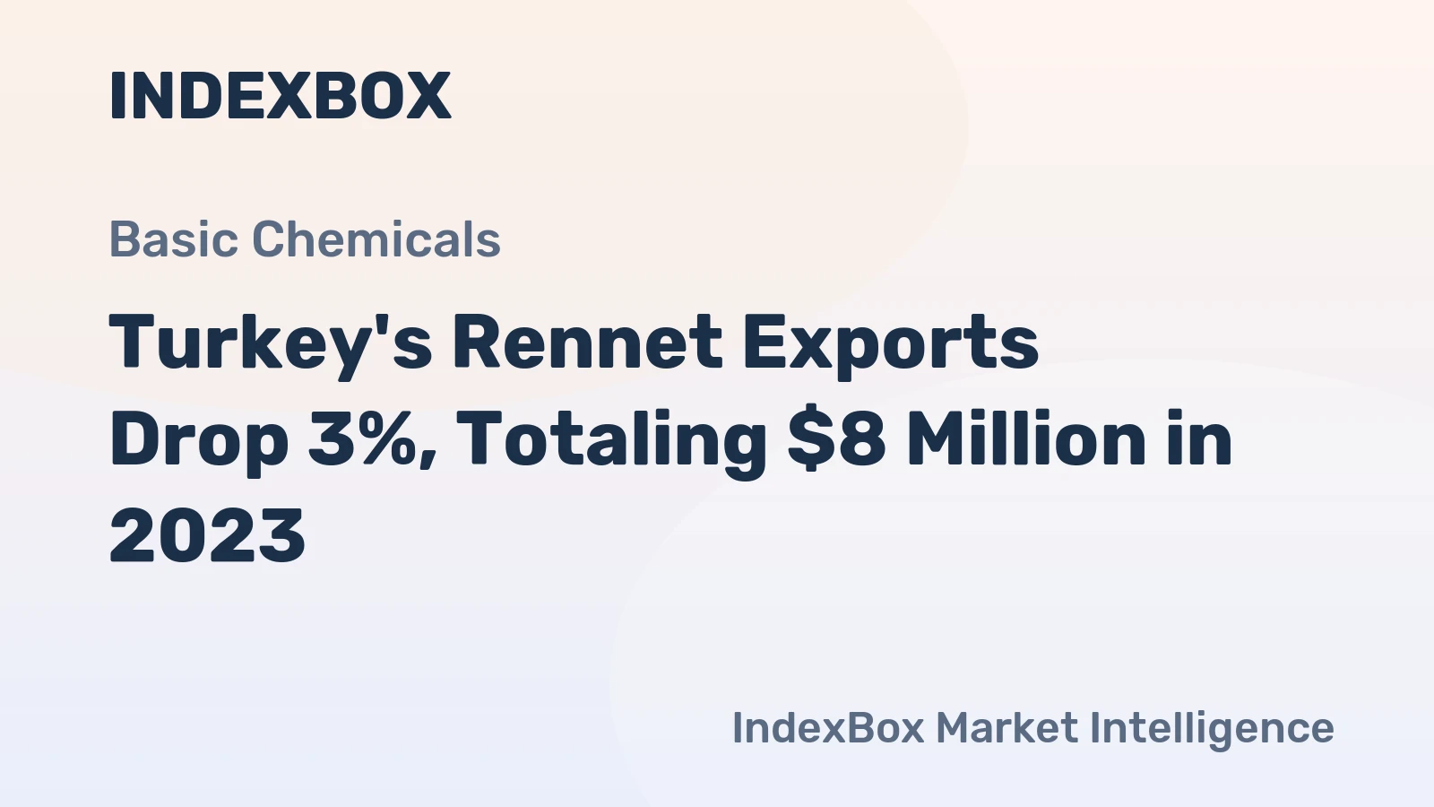 Turkey's Rennet Exports Drop 3%, Totaling $8 Million in 2023