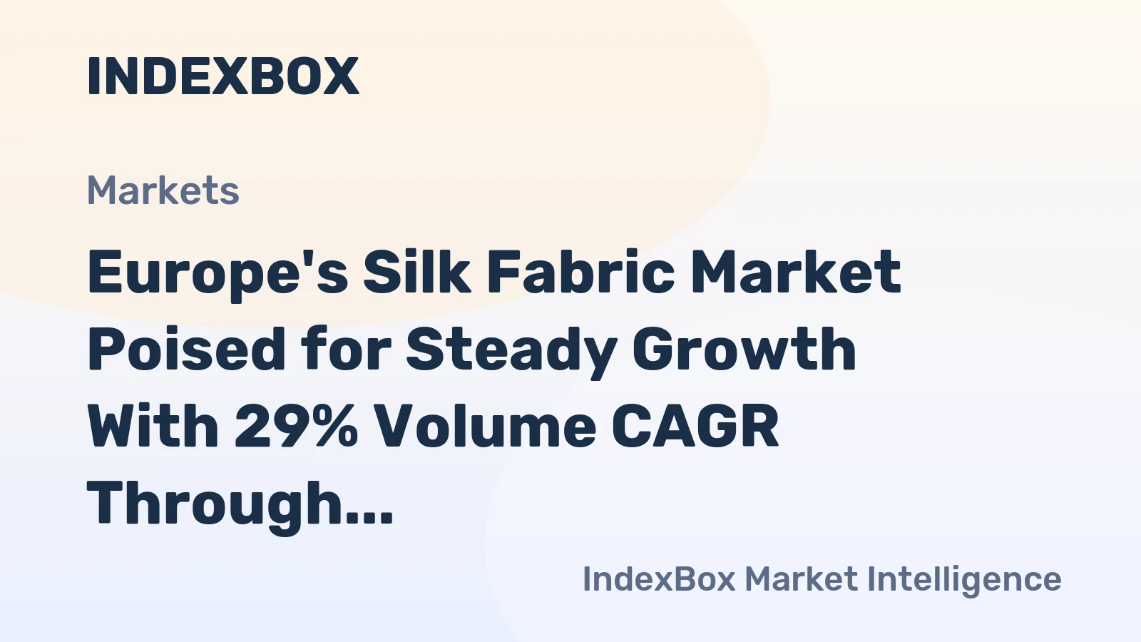 Europe's Silk Fabric Market Poised for Steady Growth With 29% Volume CAGR Through 2035