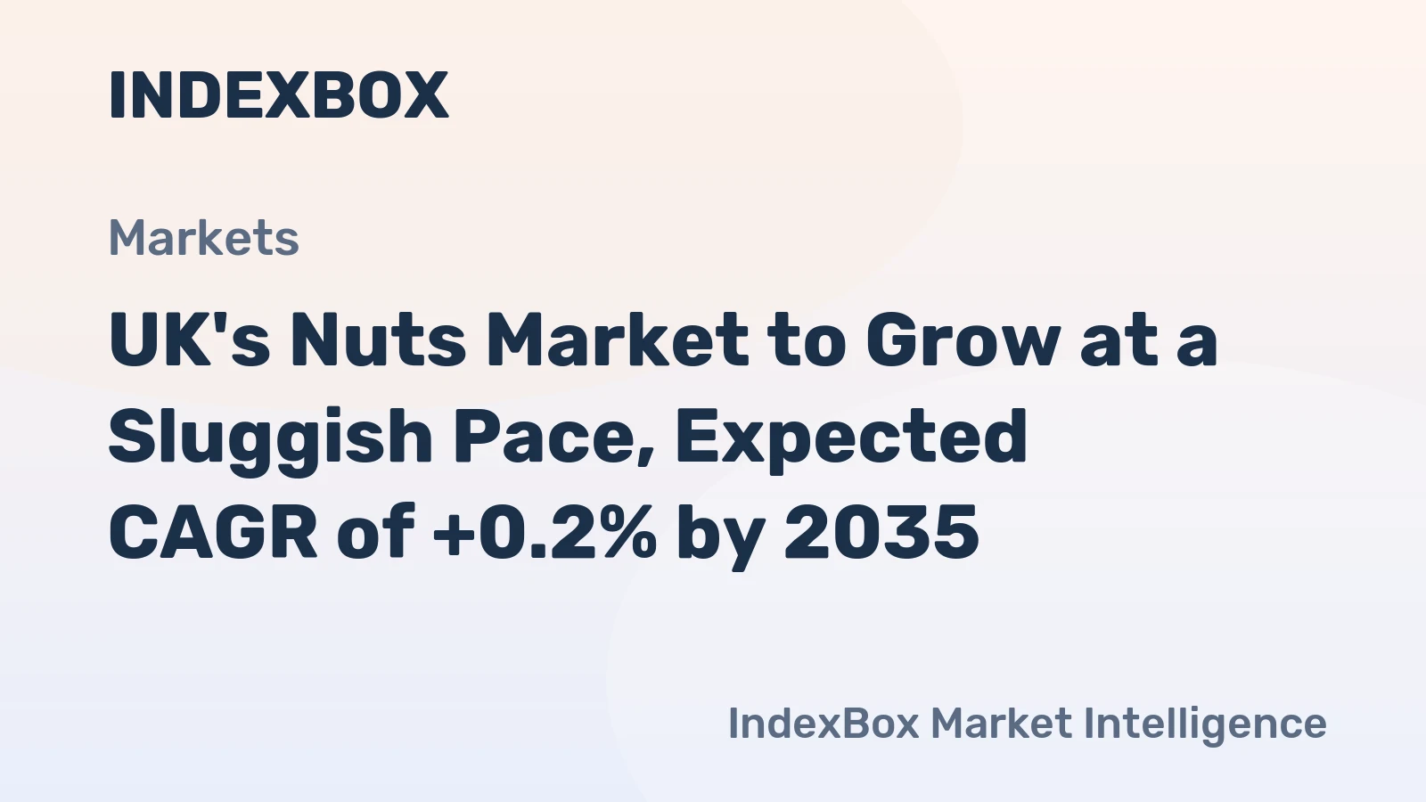 UK's Nuts Market to Grow at a Sluggish Pace, Expected CAGR of +0.2% by 2035