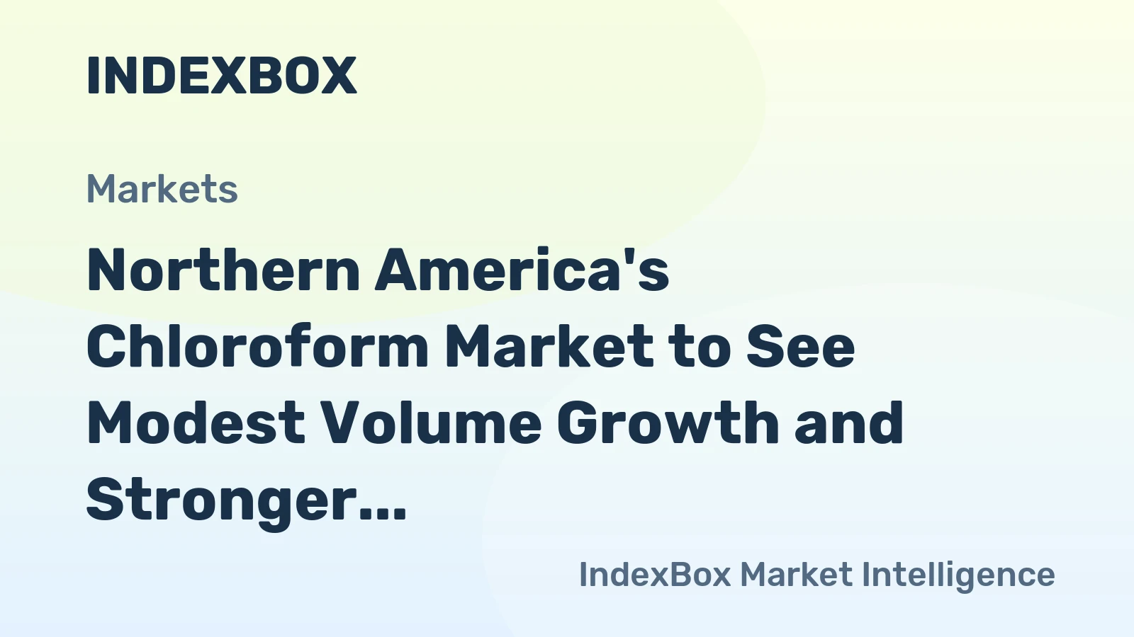 Northern America's Chloroform Market to See Modest Volume Growth and Stronger Value Gains Through 2035