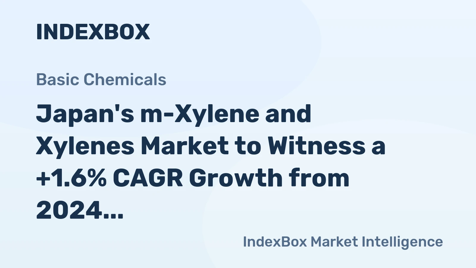 Japan's m-Xylene and Xylenes Market to Witness a +1.6% CAGR Growth from 2024 to 2035