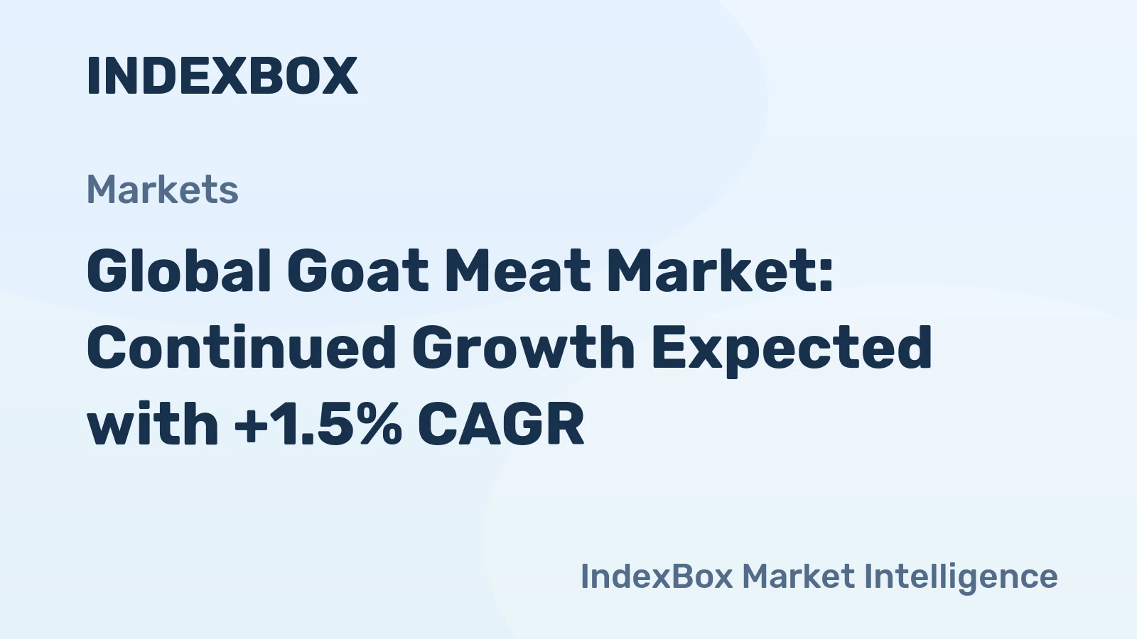 Global Goat Meat Market: Continued Growth Expected with +1.5% CAGR