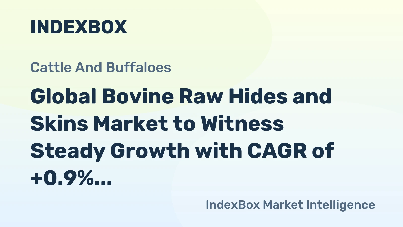 Global Bovine Raw Hides and Skins Market to Witness Steady Growth with CAGR of +0.9% from 2024-2035