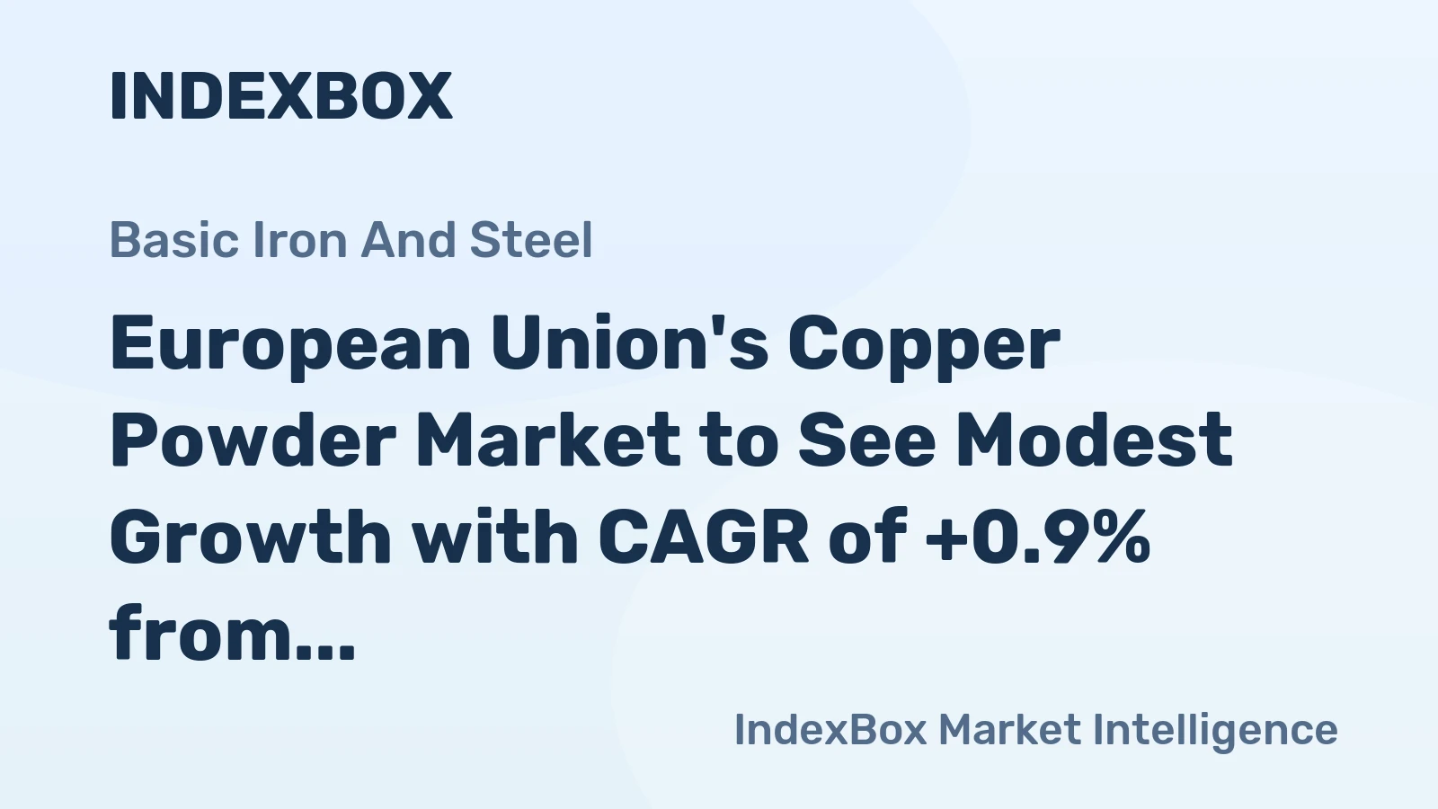 European Union's Copper Powder Market to See Modest Growth with CAGR of +0.9% from 2024 to 2035