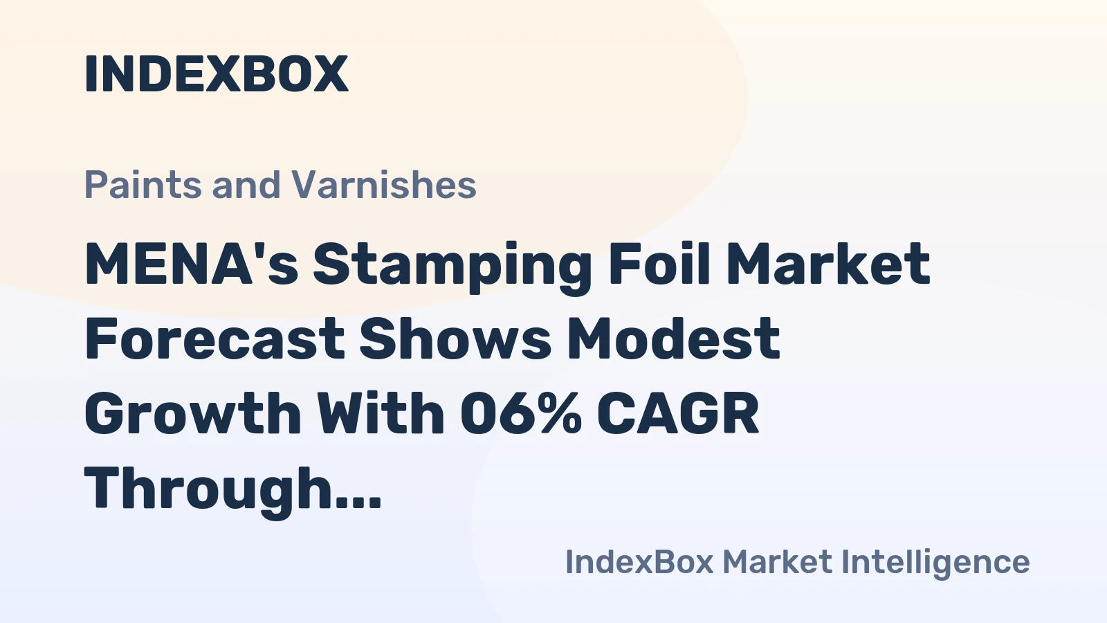 MENA's Stamping Foil Market Forecast Shows Modest Growth With 06% CAGR Through 2035