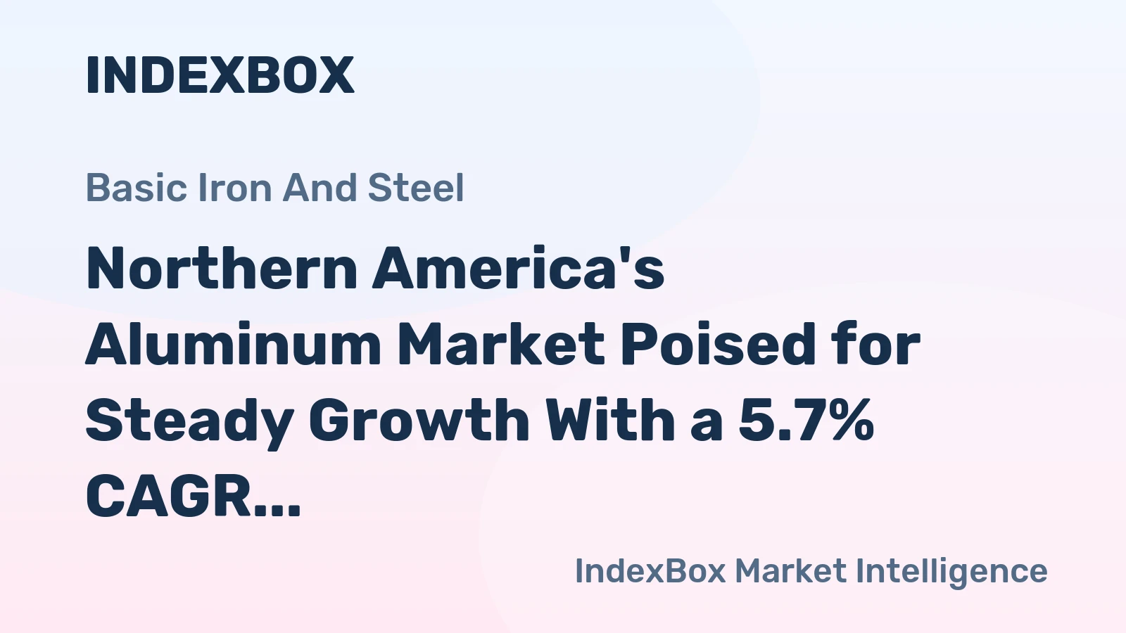 Northern America's Aluminum Market Poised for Steady Growth With a 5.7% CAGR in Value Through 2035
