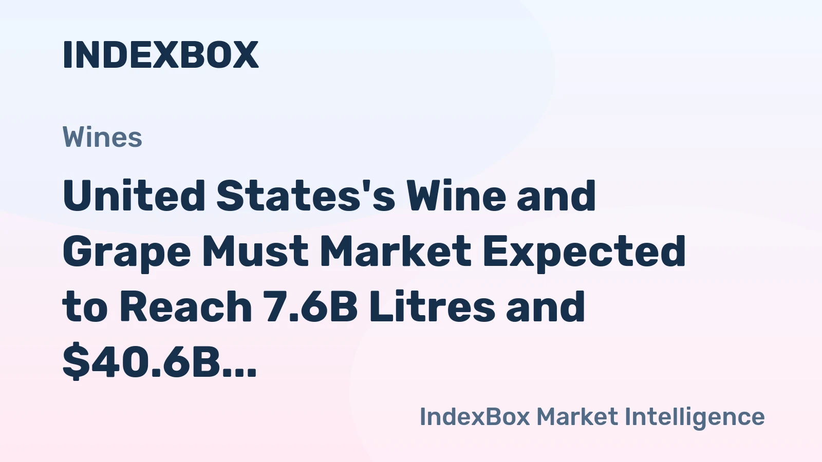 United States's Wine and Grape Must Market Expected to Reach 7.6B Litres and $40.6B by 2035