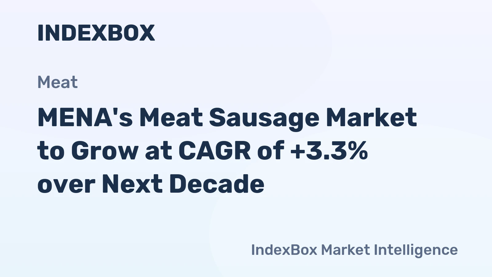 MENA's Meat Sausage Market to Grow at CAGR of +3.3% over Next Decade