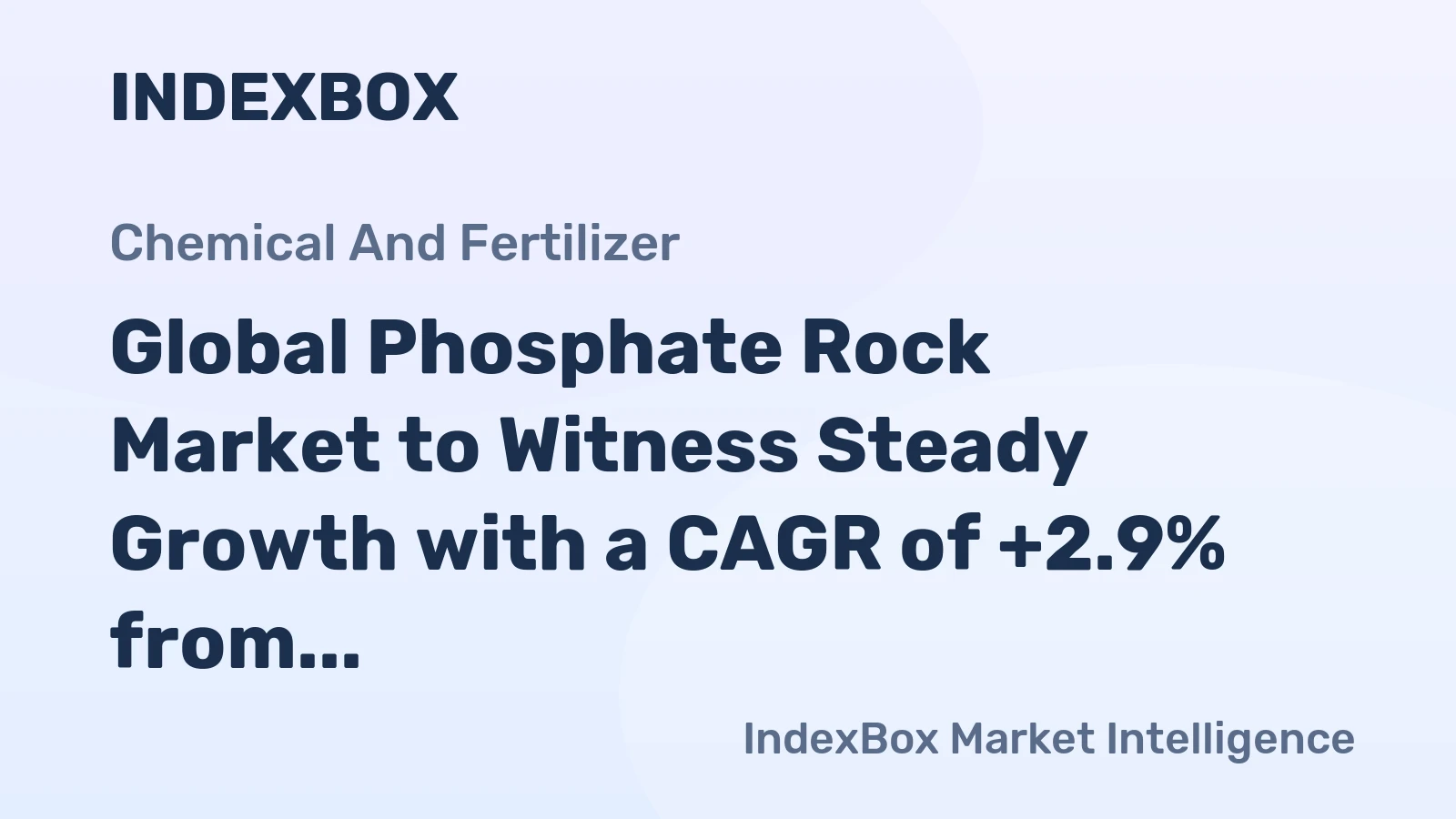 Global Phosphate Rock Market to Witness Steady Growth with a CAGR of +2.9% from 2024 to 2035