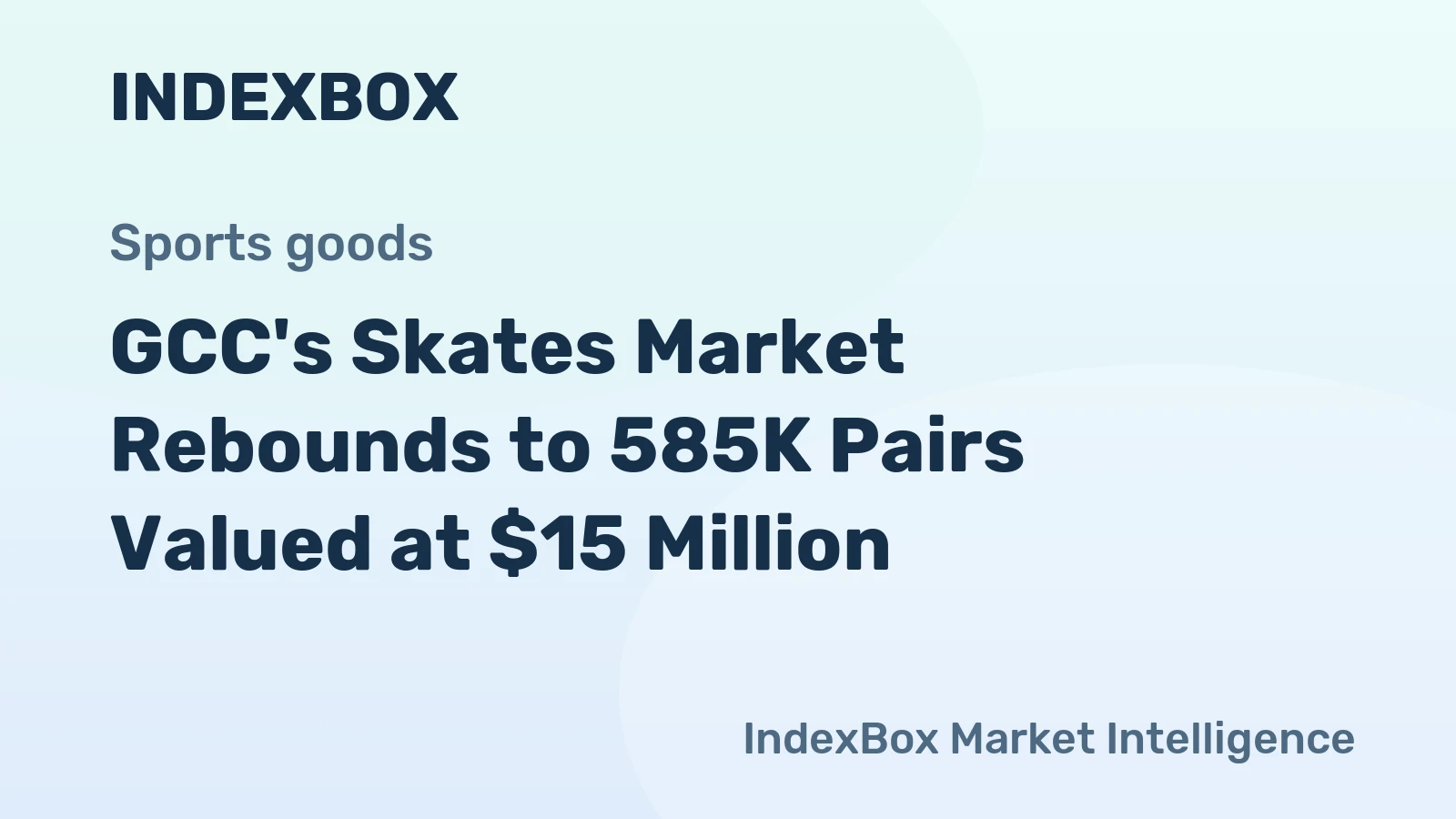 GCC's Skates Market Rebounds to 585K Pairs Valued at $15 Million
