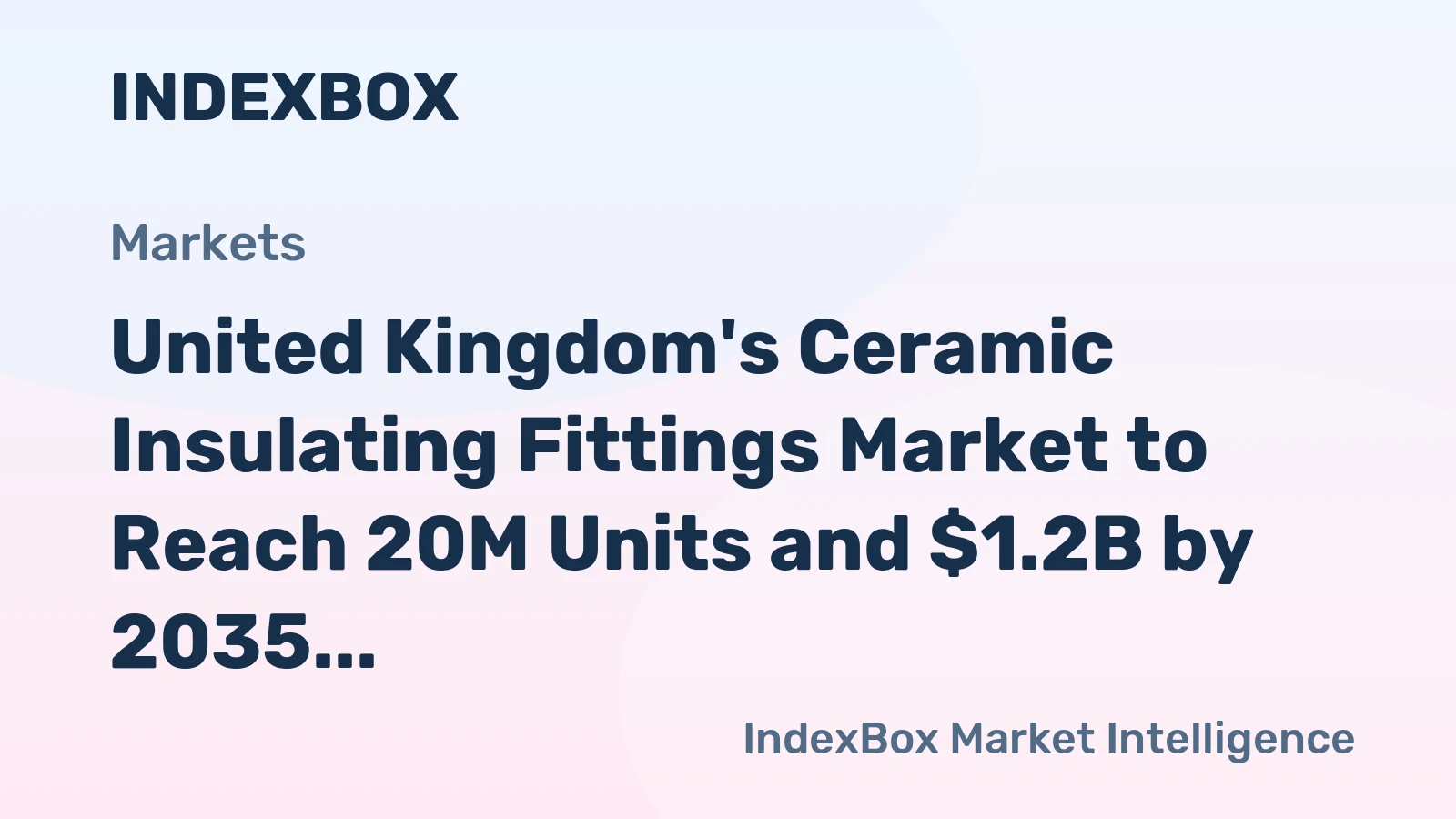 United Kingdom's Ceramic Insulating Fittings Market to Reach 20M Units and $1.2B by 2035