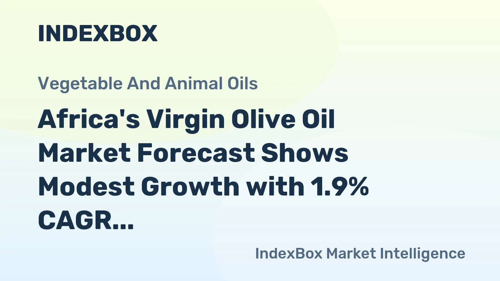 Africa's Virgin Olive Oil Market Forecast Shows Modest Growth with 1.9% CAGR in Value Through 2035