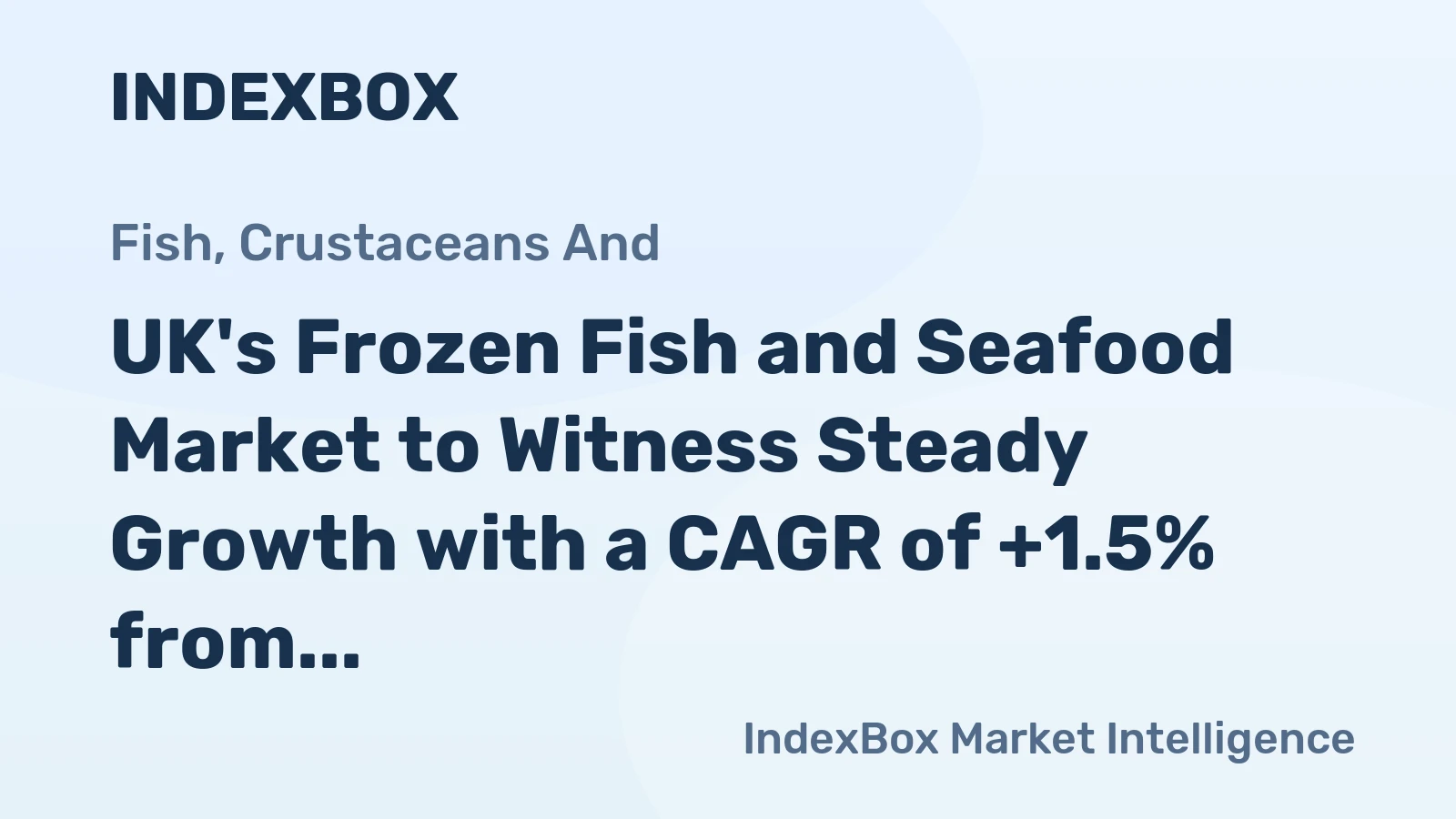 UK's Frozen Fish and Seafood Market to Witness Steady Growth with a CAGR of +1.5% from 2024 to 2035