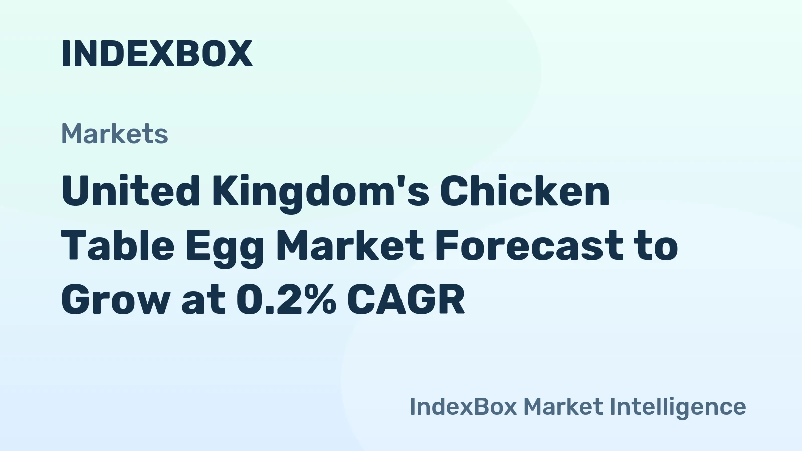 United Kingdom's Chicken Table Egg Market Forecast to Grow at 0.2% CAGR