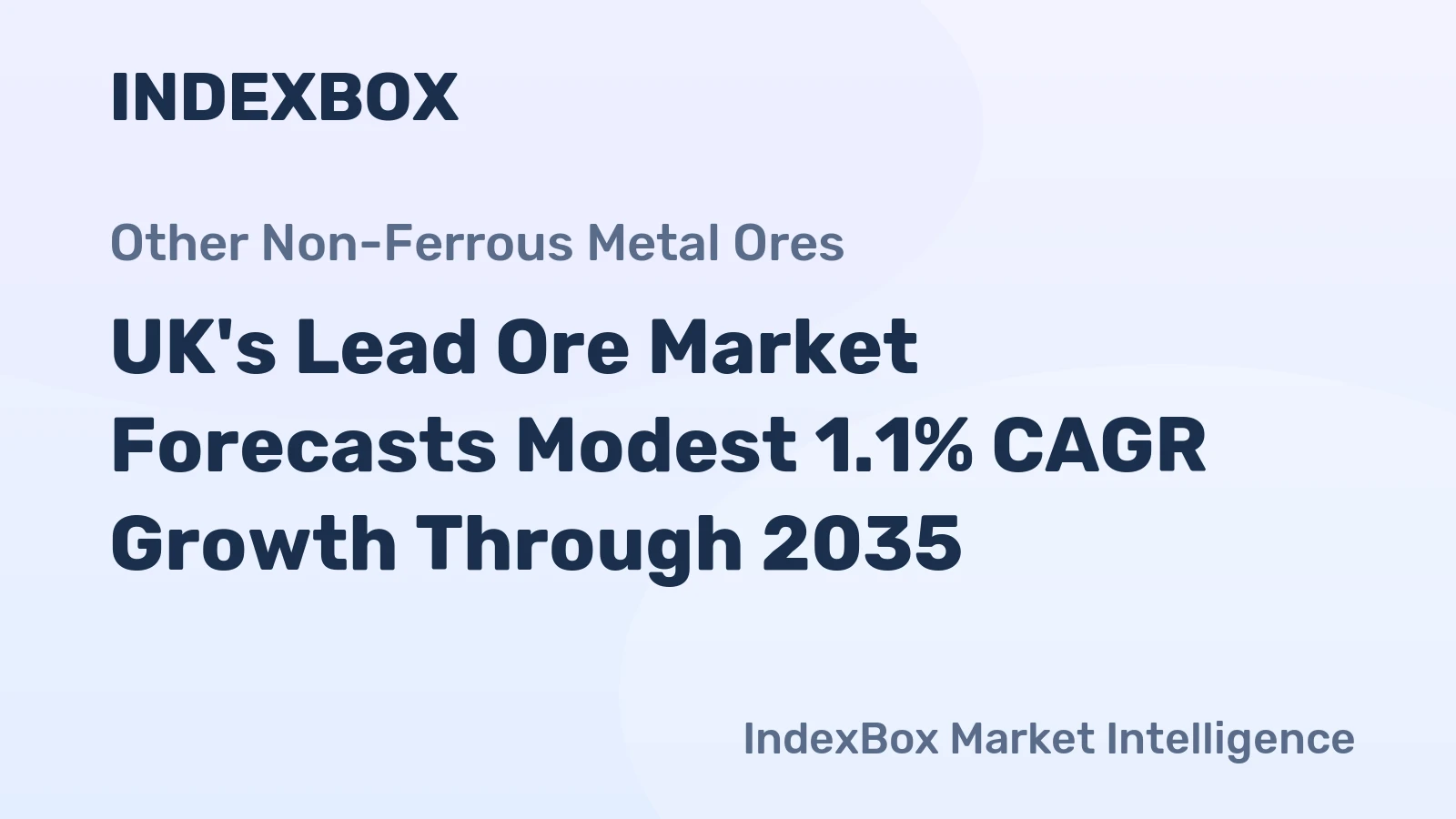 UK's Lead Ore Market Forecasts Modest 1.1% CAGR Growth Through 2035