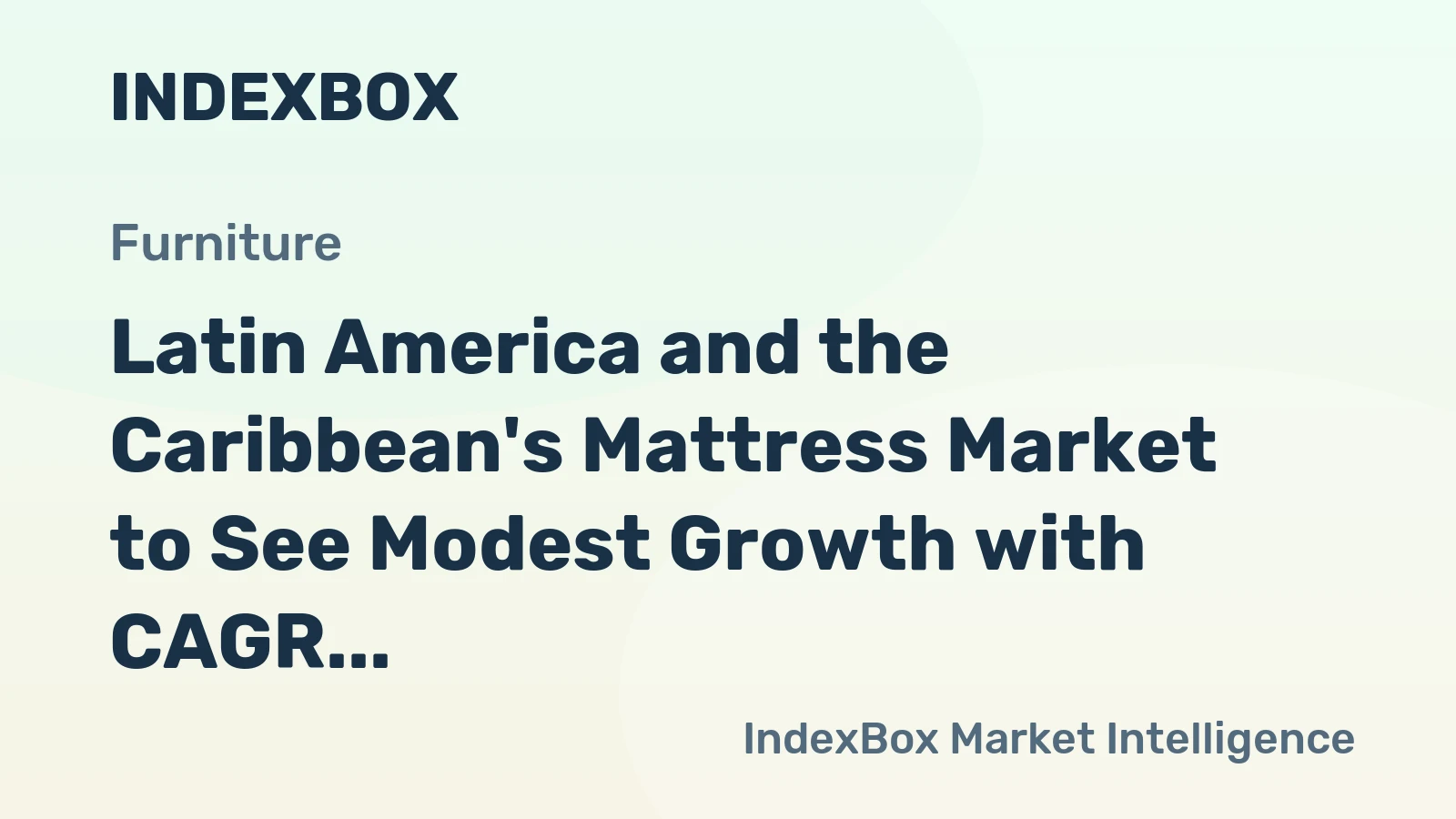 Latin America and the Caribbean's Mattress Market to See Modest Growth with CAGR of +0.6% from 2024 to 2035