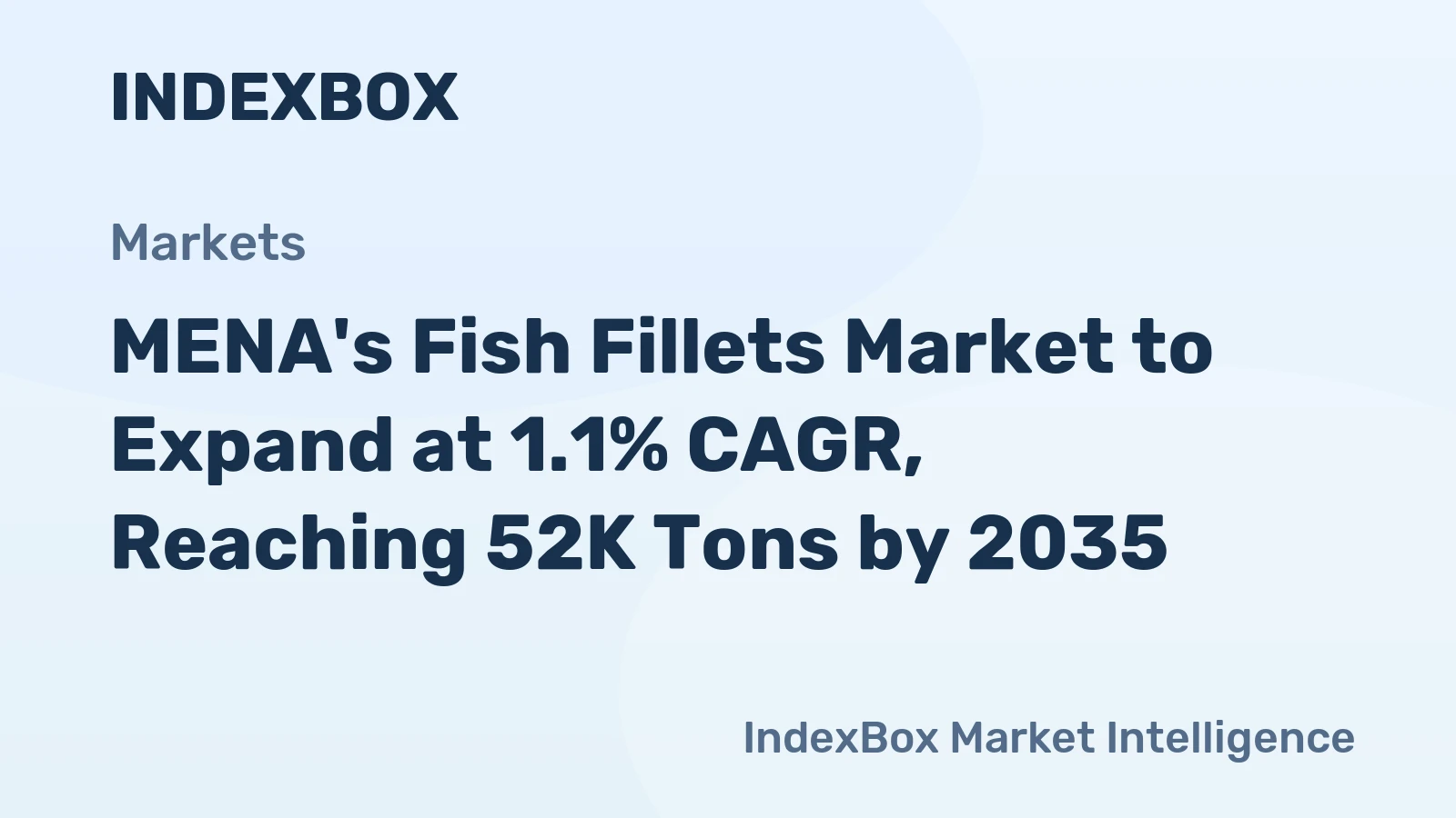 MENA's Fish Fillets Market to Expand at 1.1% CAGR, Reaching 52K Tons by 2035
