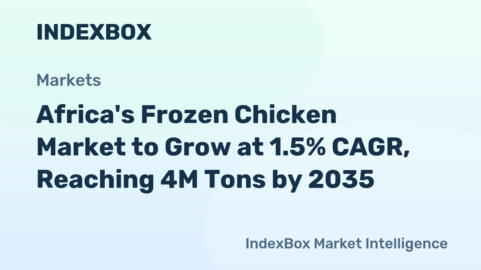 Africa's Frozen Chicken Market to Grow at 1.5% CAGR, Reaching 4M Tons by 2035