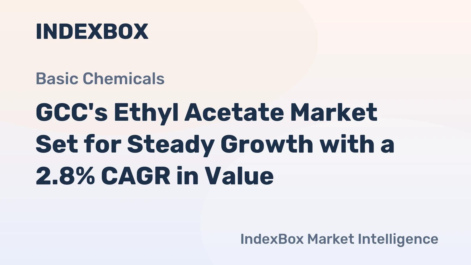 GCC's Ethyl Acetate Market Set for Steady Growth with a 2.8% CAGR in Value